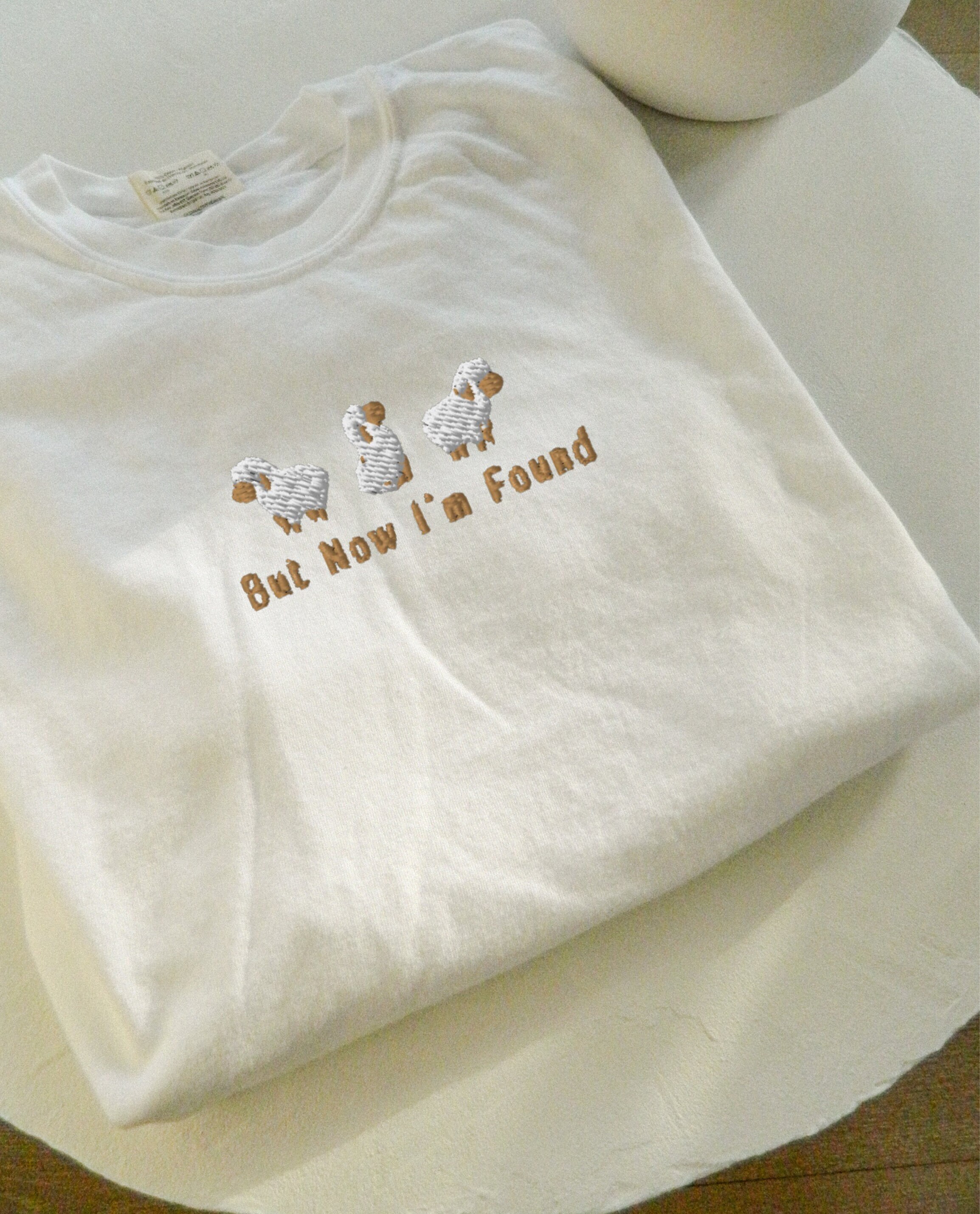 Embroidered Lost Sheep T-shirt: Comfort Colors Christian Tee - Etsy