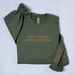 Pray About Everything Embroidered Christian Crewneck Faith Based Merch ...