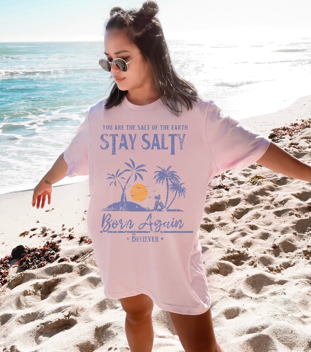Stay Salty Scripture T-shirt Unique Faith Based Tee for Christians Sun ...