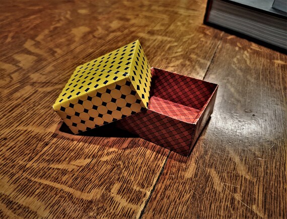 Small Origami Box With Lid - Etsy