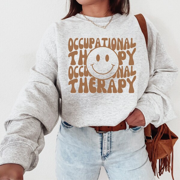 Smiley Face Occupational Therapy Sweatshirt - Etsy