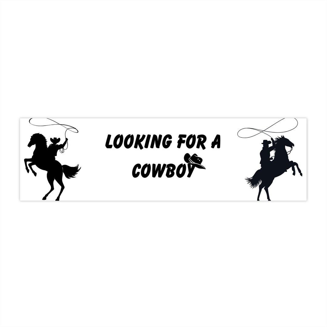 Cowboy Bumper Stickers - Western Style Car Decals, Rodeo Themed Laptop ...