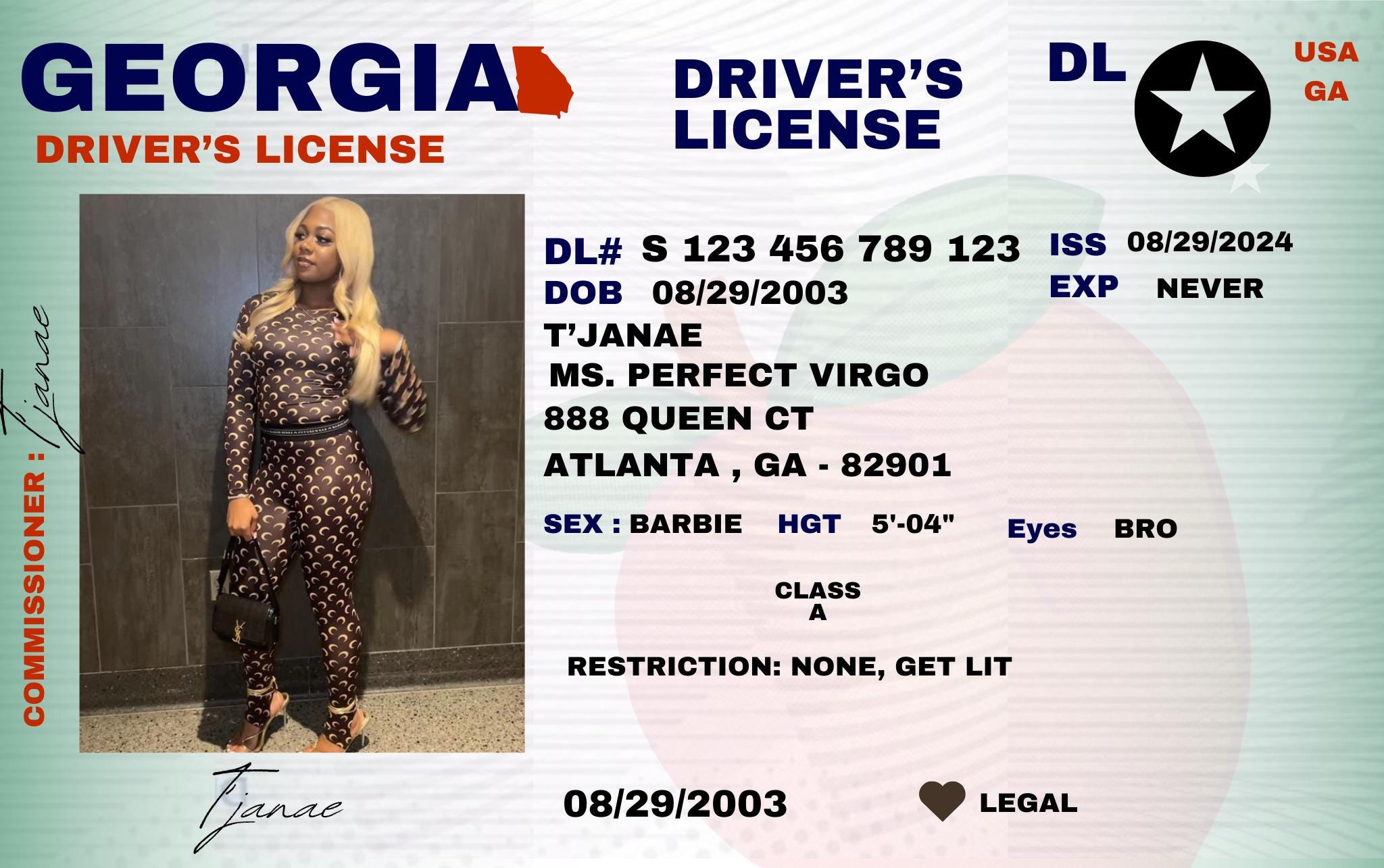 Drivers License Edible Cake Topper Image, Club Poster, Any State ...