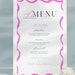 Editable Menu Card Template, All White Affair Gold Theme Party, Modern ...