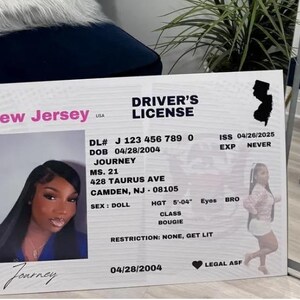 Drivers License Edible Cake Topper Image, Club Poster, Any State ...