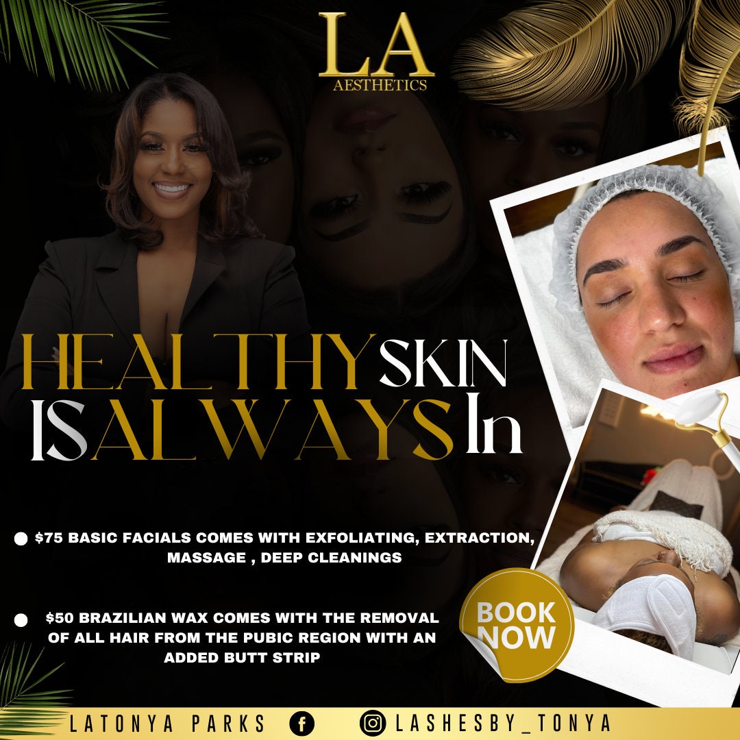 Facial Treatments Flyer, Facial Specials Flyer Template, Facial Spa ...