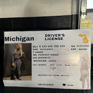 Drivers License Edible Cake Topper Image, Club Poster, Any State ...