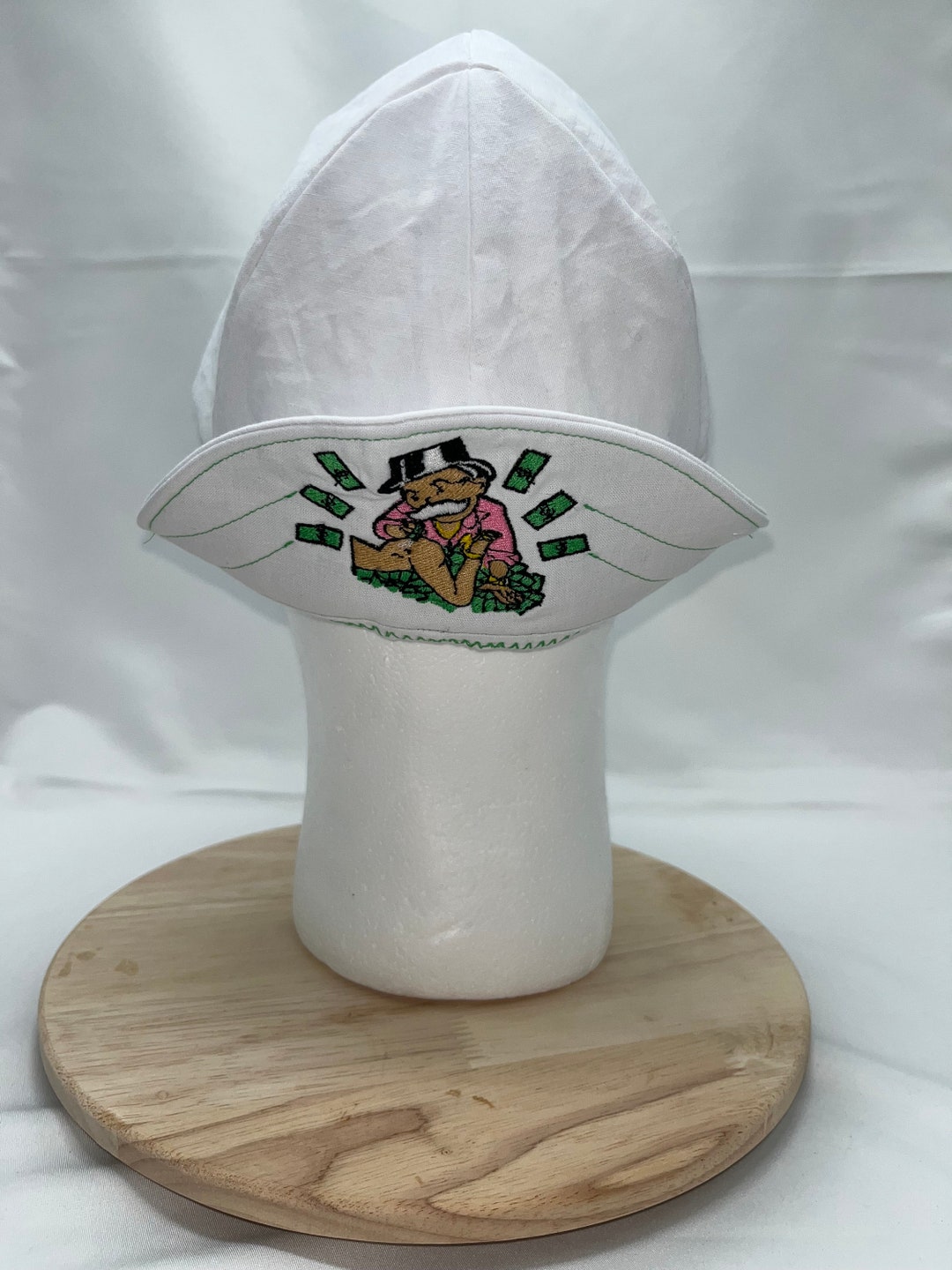 All White Embroidered Mr. Monopoly Welding Cap | Welding Hat | Kromer ...