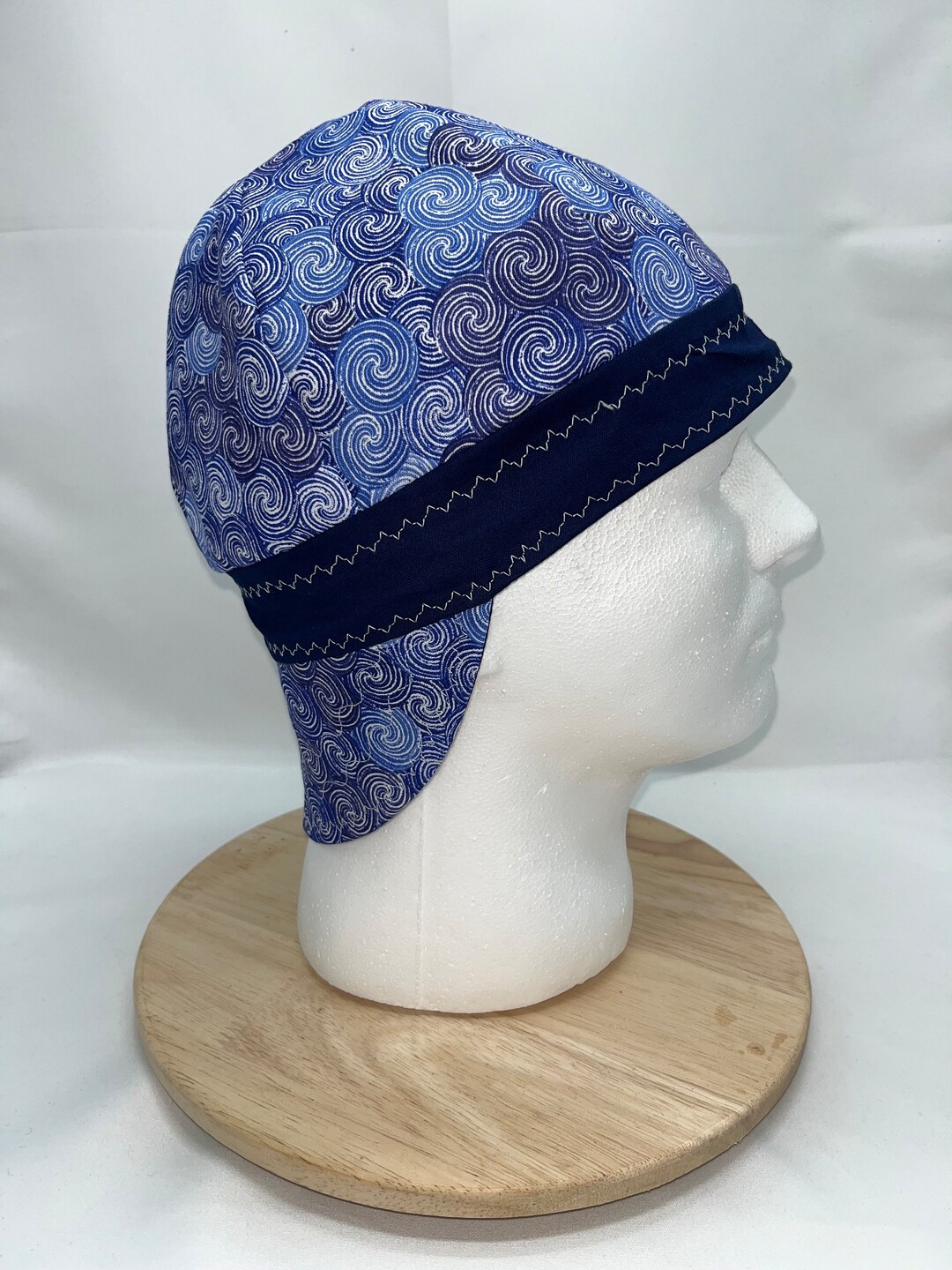 Blue Spiral Reversible Welding Cap | Welding Hat | Welding Gear ...