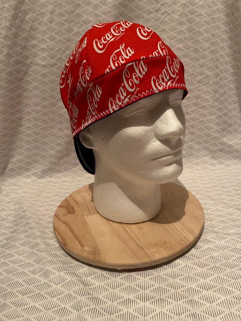 Coca-cola Inspired Welding Cap Welding Hat Kromer - Etsy