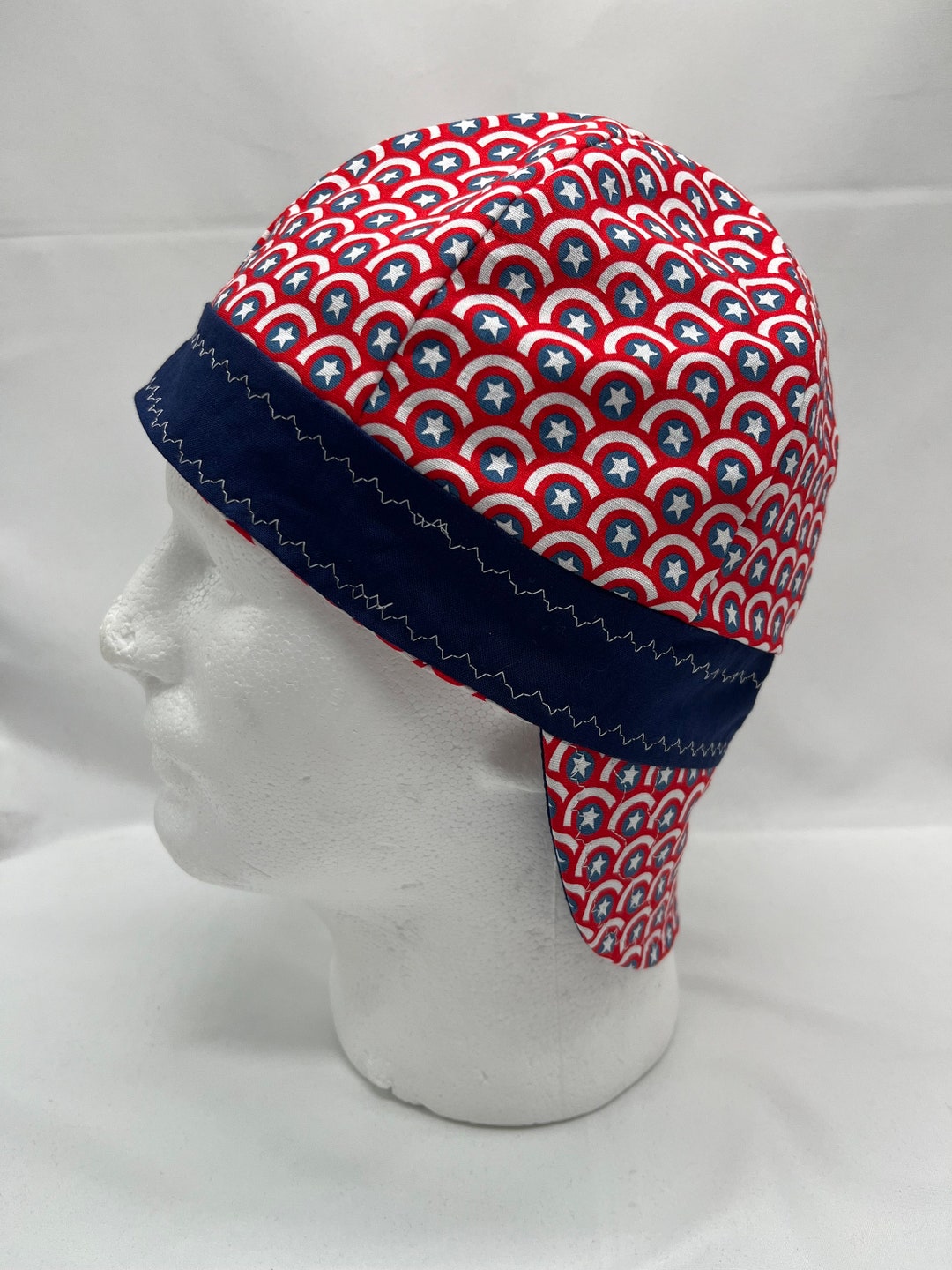 Cpt. America Sheild Reversible Welding Cap | Welding Hat } Kromer ...
