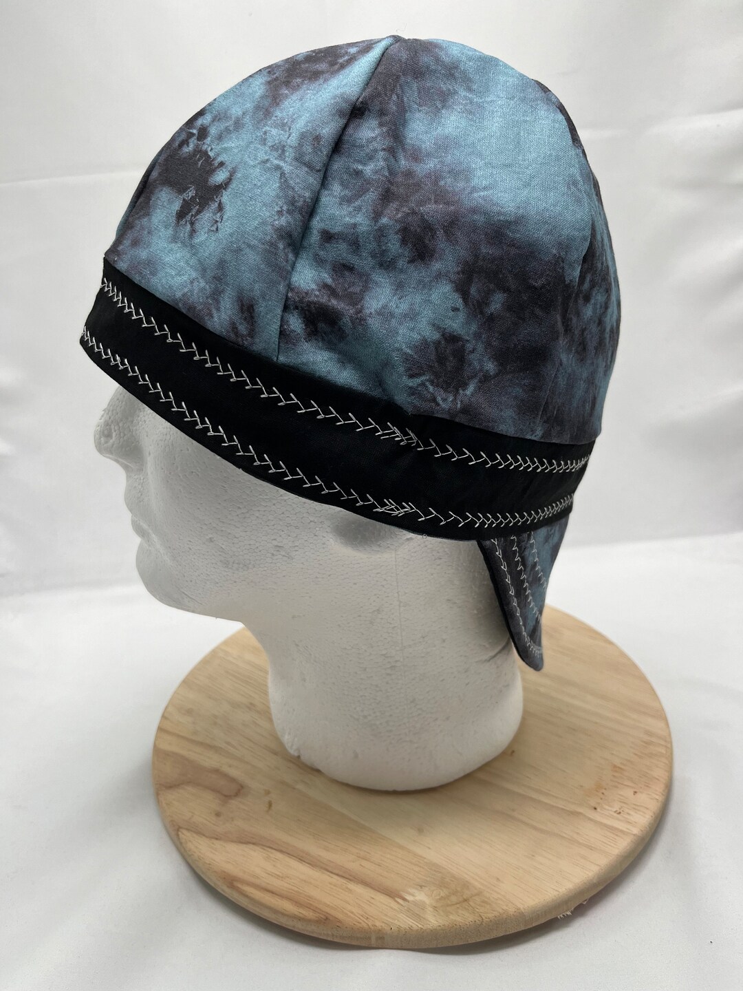 Black Blue Marble Reversible Welding Cap Welding Hat Welding Gear ...