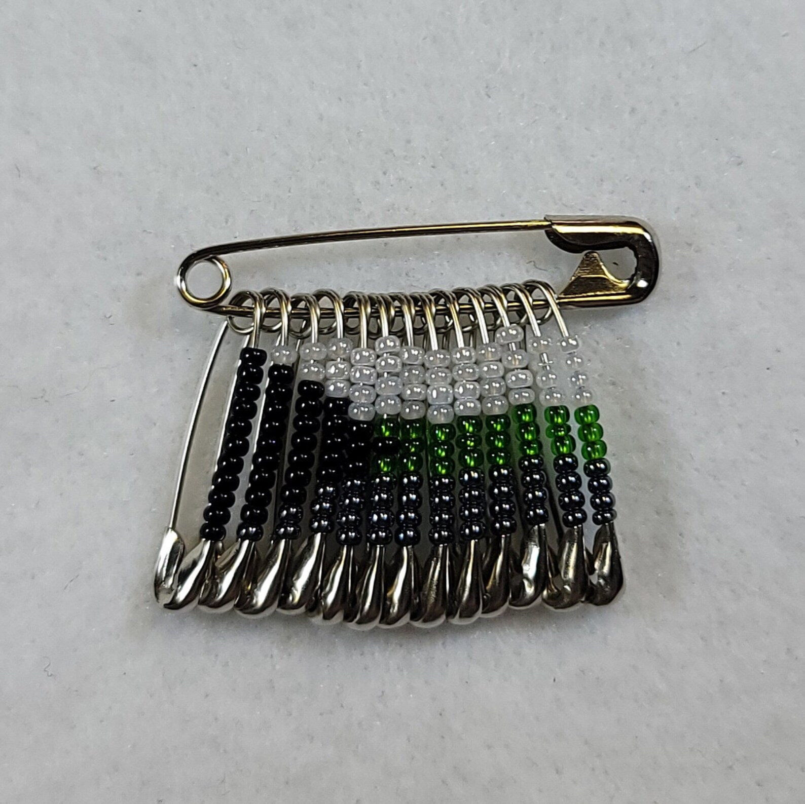 Demiromantic Demi-romantic Pride Flag Beaded Safety Pin - Etsy