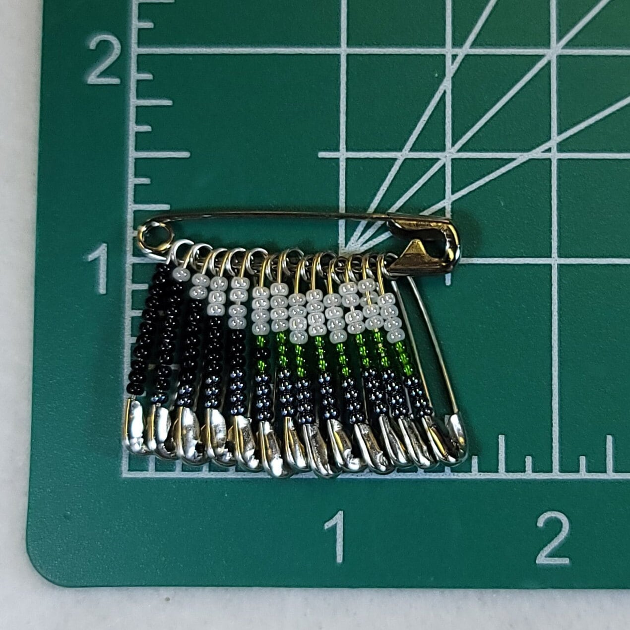 Demiromantic Demi-romantic Pride Flag Beaded Safety Pin Jewelry Gay ...