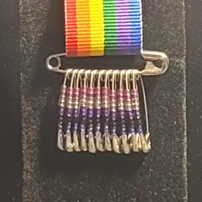 Genderfluid Gender Fluid Pride Flag Beaded Safety Pin Jewelry Gay Pride ...
