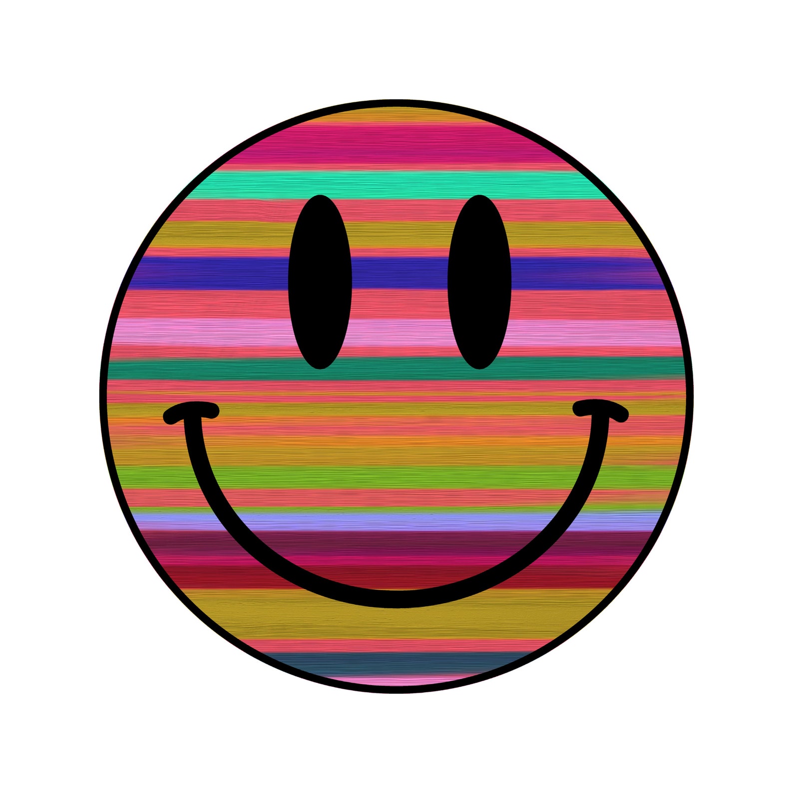 Happy Face Png, Smile Png, Digital Happy Face, Png, Stripes, Striped ...