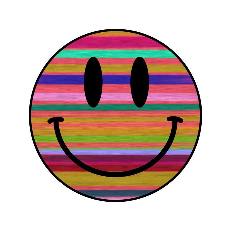 Happy Face Png, Smile Png, Digital Happy Face, Png, Stripes, Striped ...