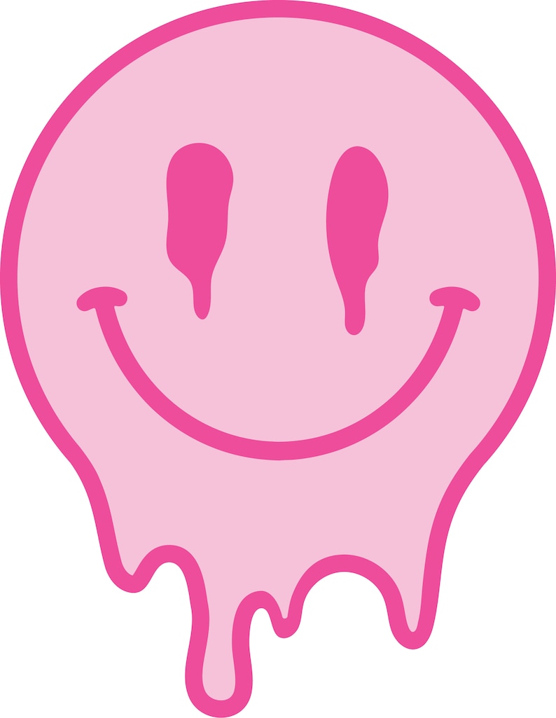 Dripping Smiley Face Png Png for Files for Sublimation Png - Etsy Australia