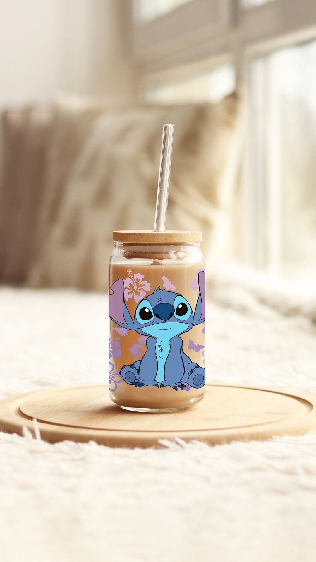 Stitch Glass Tumbler, Stitch Glass Cup, Stitch Tumbler, Stitch Lovers ...