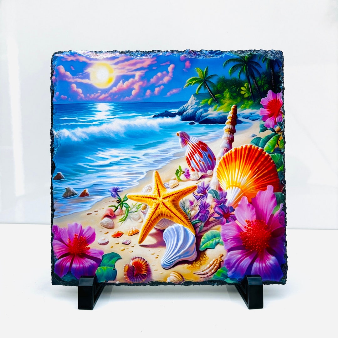 Beach Portrait, Photo Slate, Beach Photography, Beach Wall Art ...