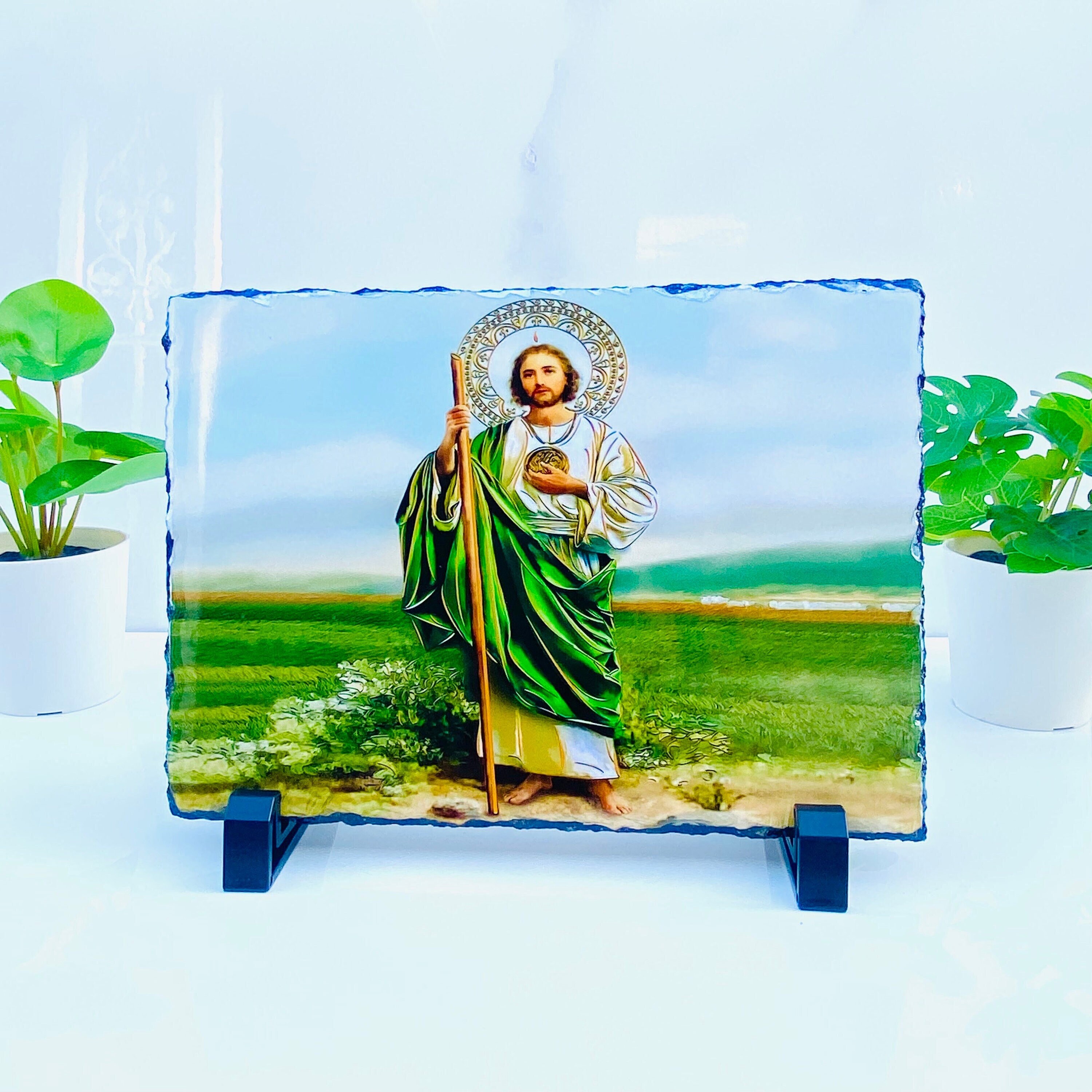 St Jude Catholic Gift, San Judas Tadeo, Religious Plaque, Saint Jude ...