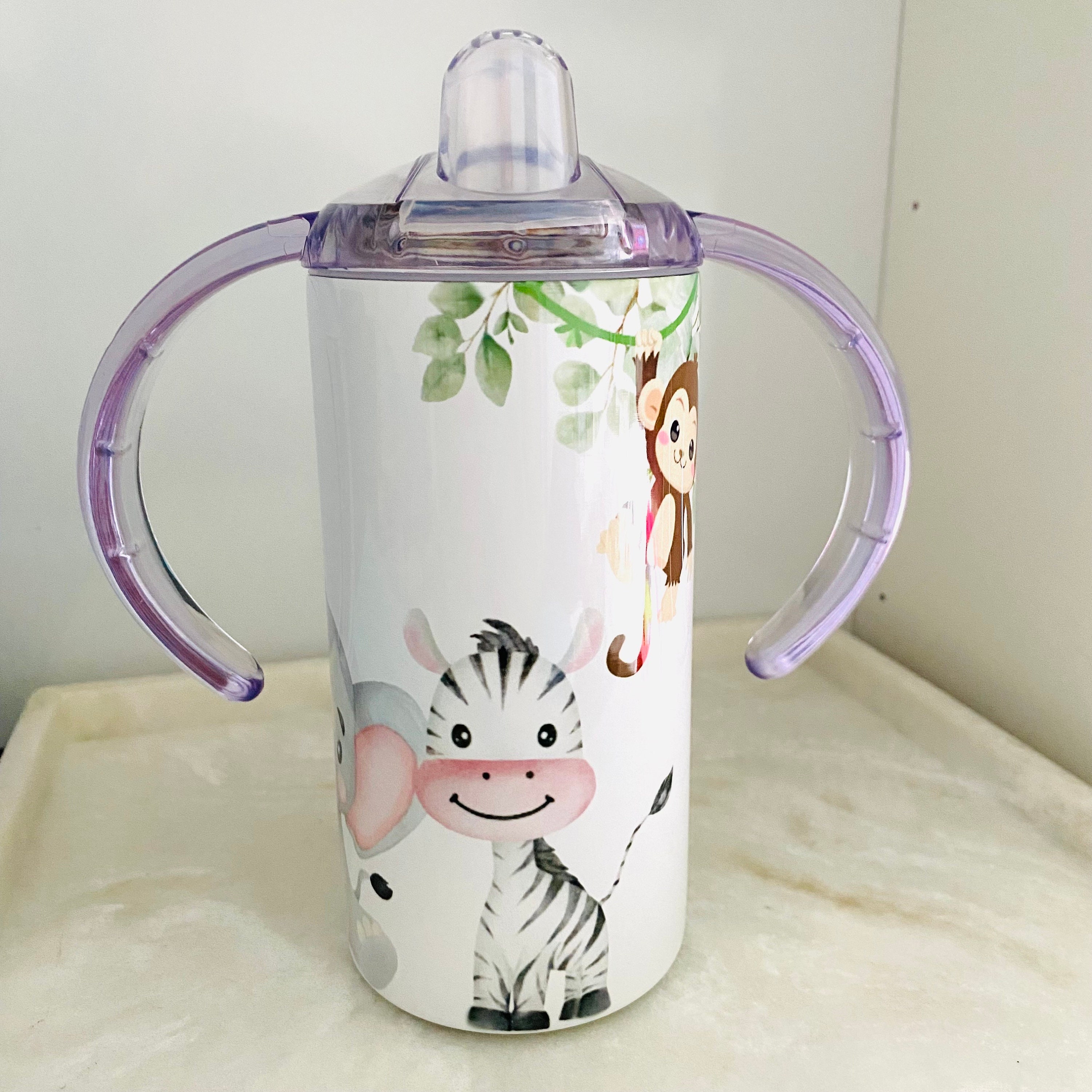 Giraffe Tumbler, Baby Sippy Cup, Animal Sippy Cup, Elephant Tumbler ...