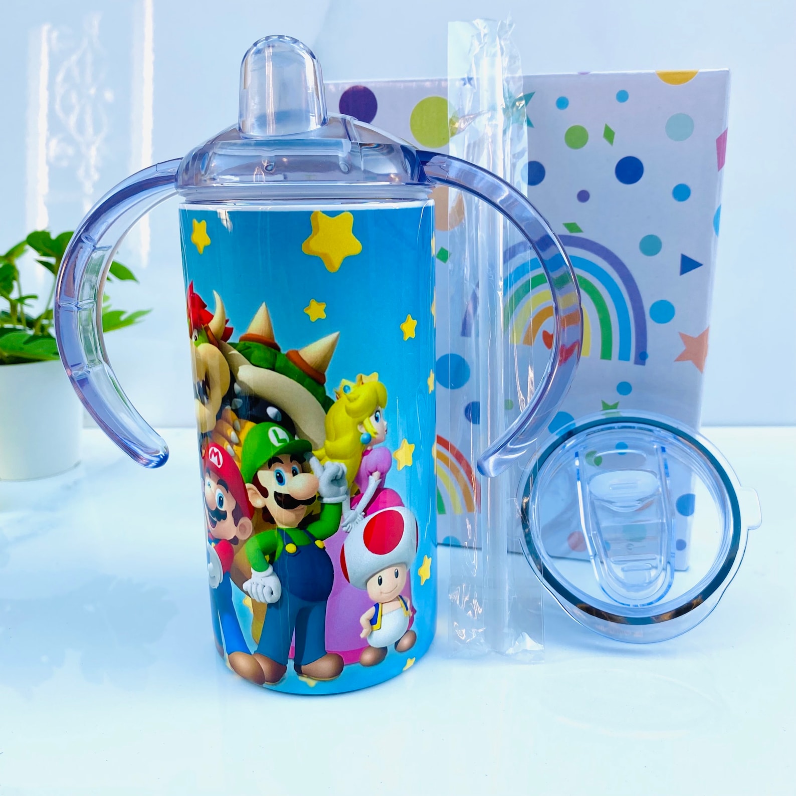 Super Mario Tumbler, Mario and Luigi, Sippy Cup, Super Mario Bros ...