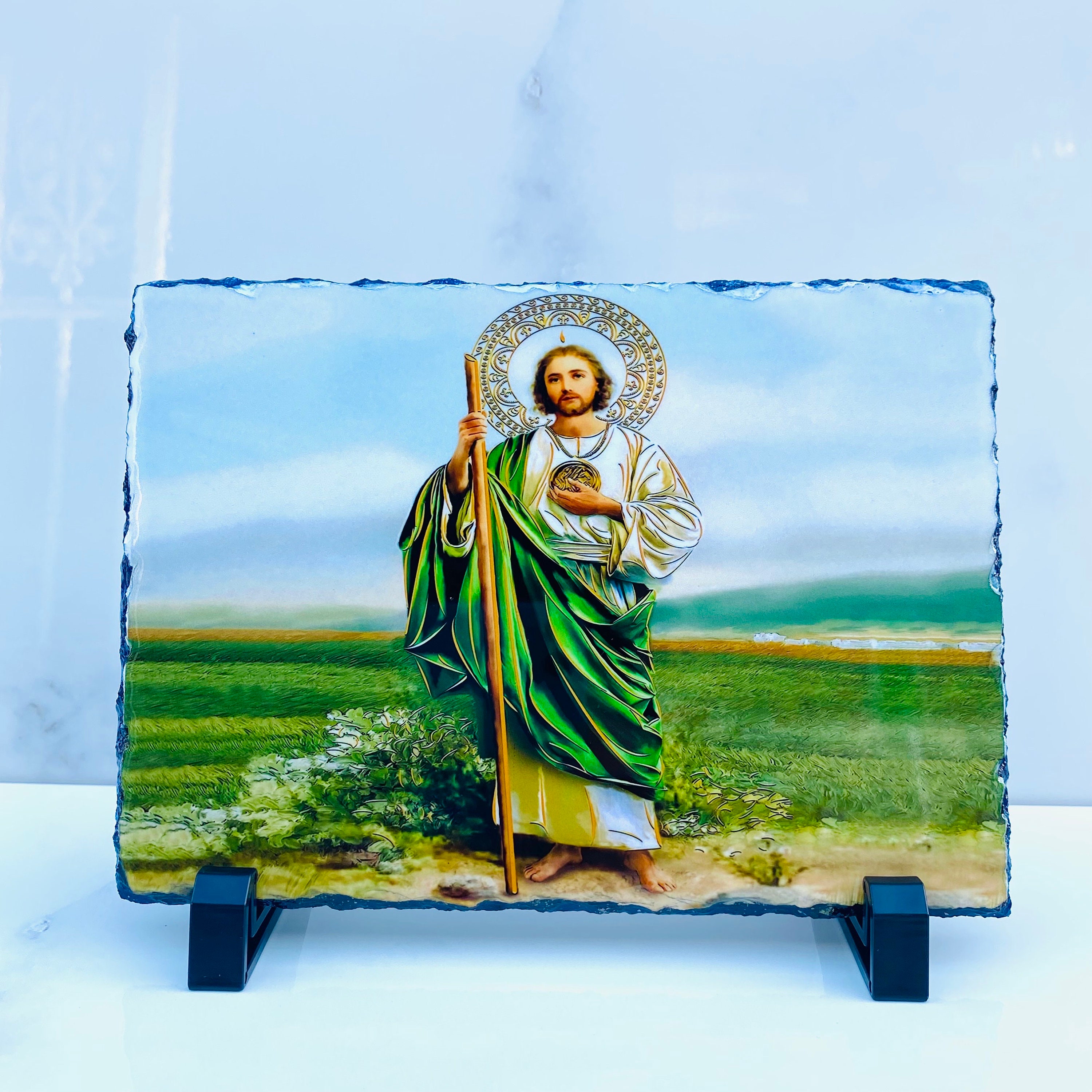 St Jude Catholic Gift, San Judas Tadeo, Religious Plaque, Saint Jude ...