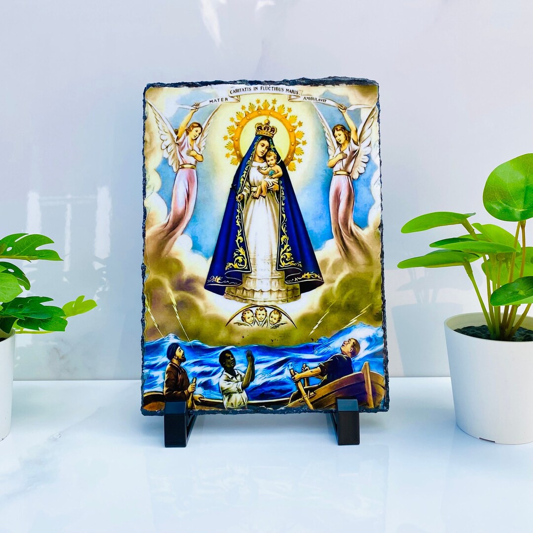 Caridad Del Cobre, Religious Plaque, Our Lady of Charity Photo Plaque ...
