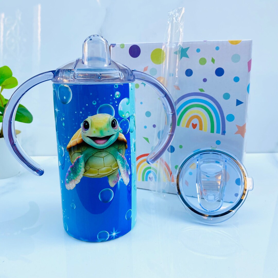 Sea Turtle Tumbler, Baby Sippy Cup, Sea Turtle Birthday, Sea Turtle ...