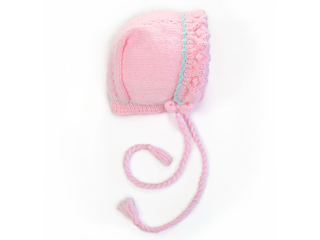 Cherry Blossom Bonnet / Baby Bonnet Girl / Pink Infant Hat / Newborn - Etsy