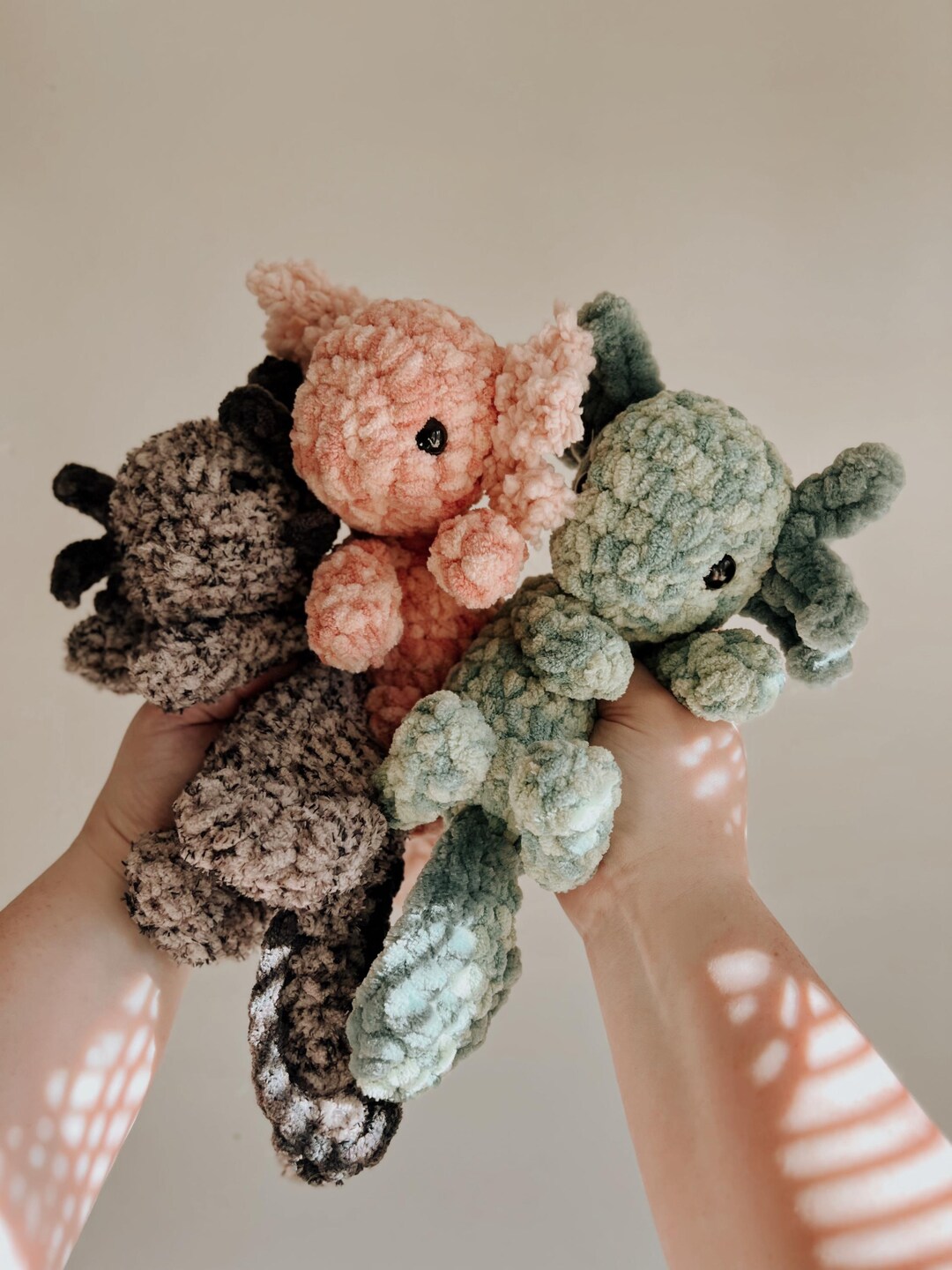 Axolotl Plush | Handmade Crochet Plush, Axolotl, Water Lizard, Chunky ...