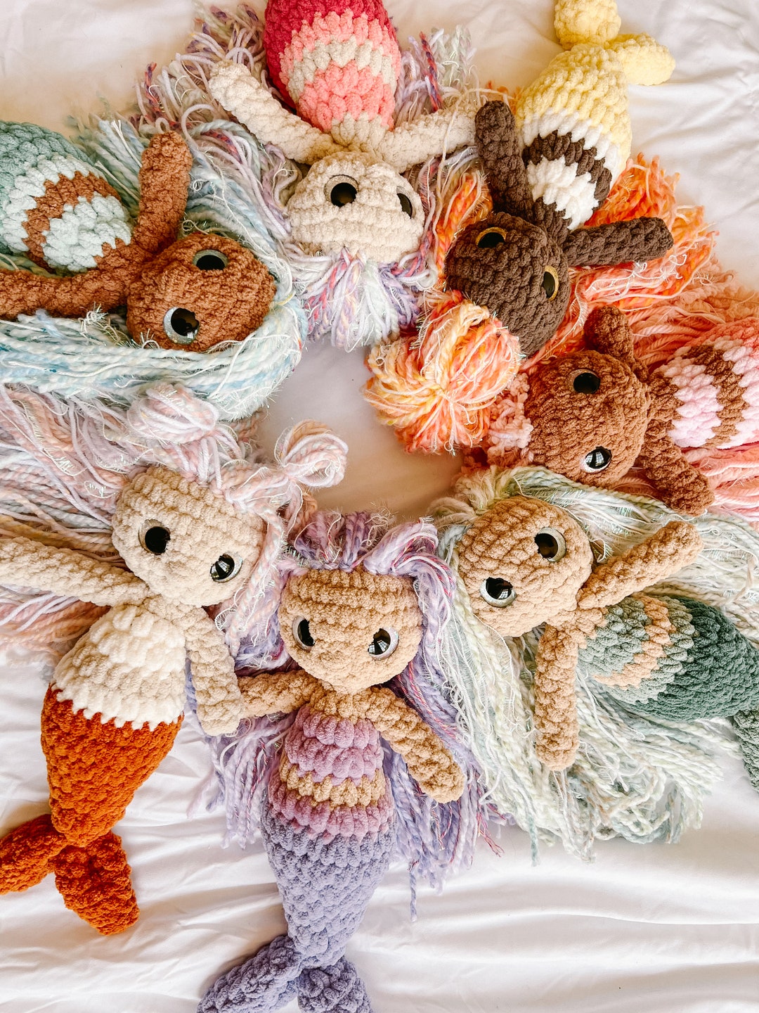 Magic Mermaids | Handmade Crochet Plush, Mermaid, Textured Crochet ...