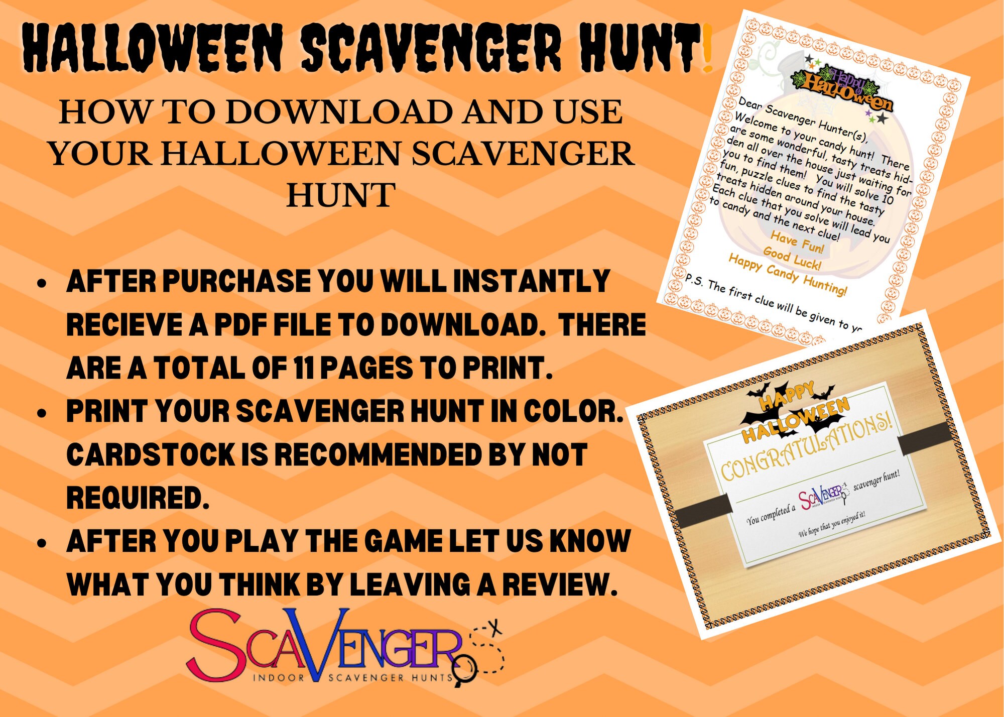 3rd-5th Grade Halloween Scavenger Hunt - Etsy