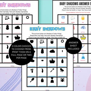 Baby Shower Games - Etsy