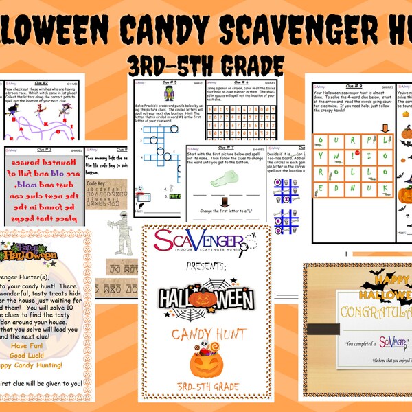 Halloween Scavenger Hunt - Etsy