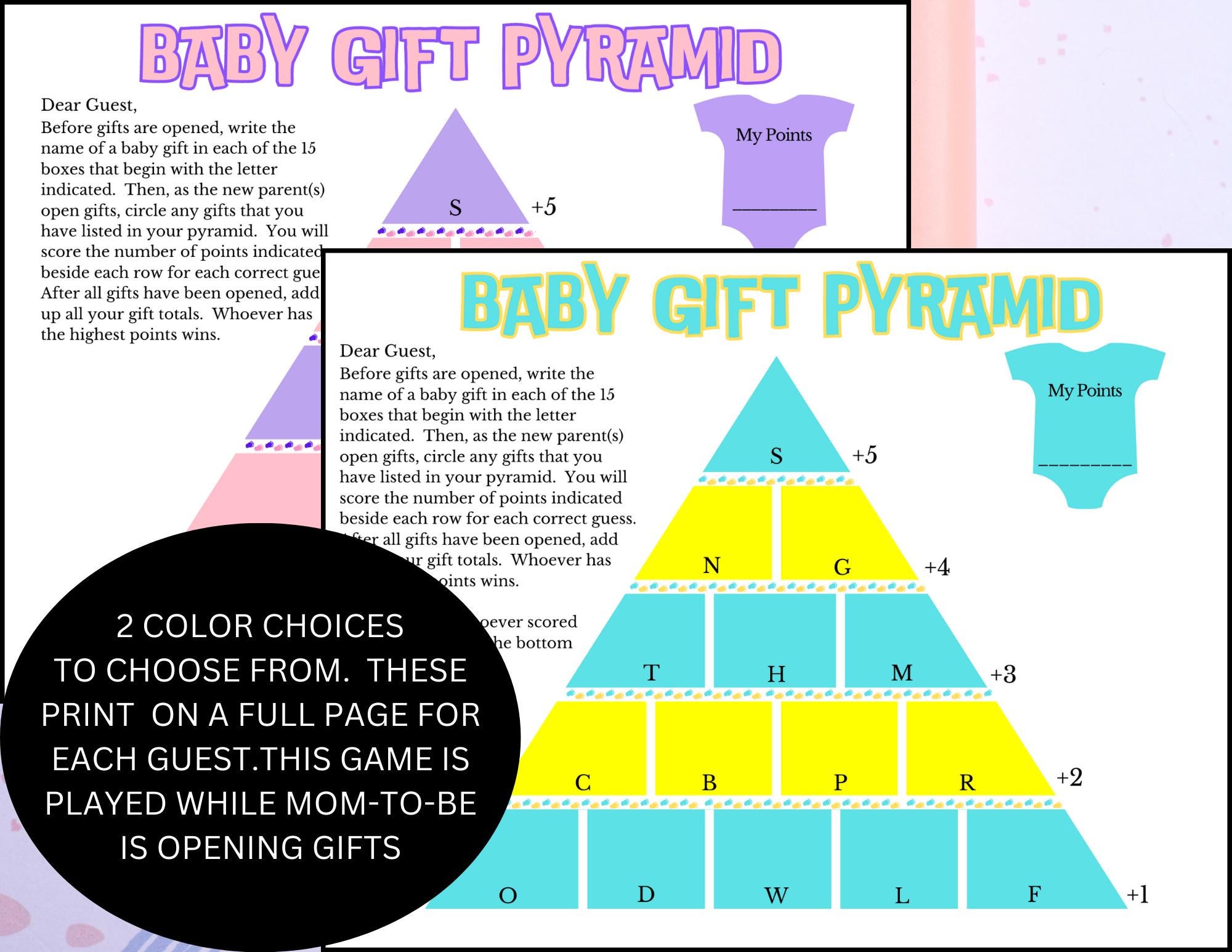 Baby Shower Game Bundle - Etsy