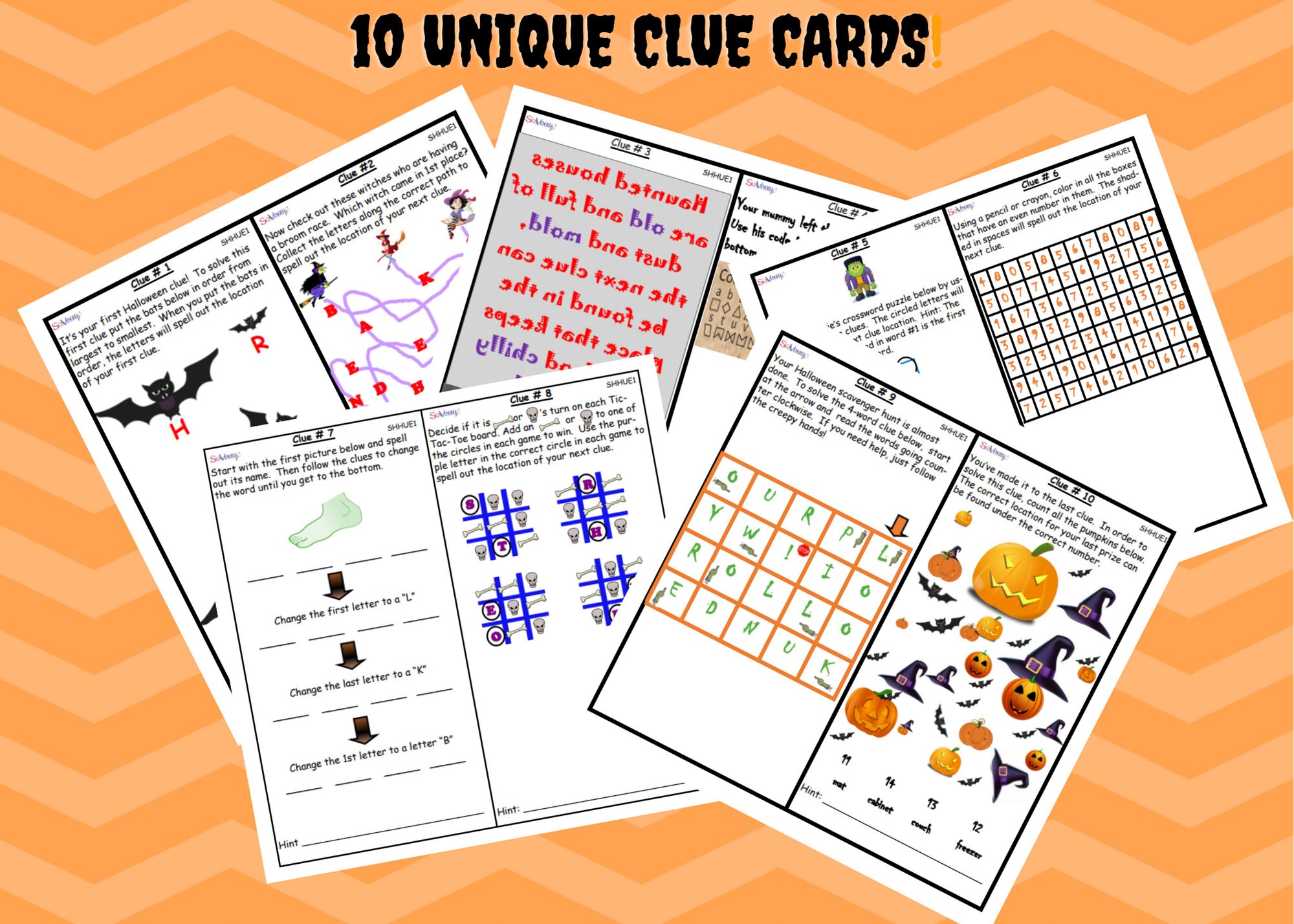 3rd-5th Grade Halloween Scavenger Hunt - Etsy