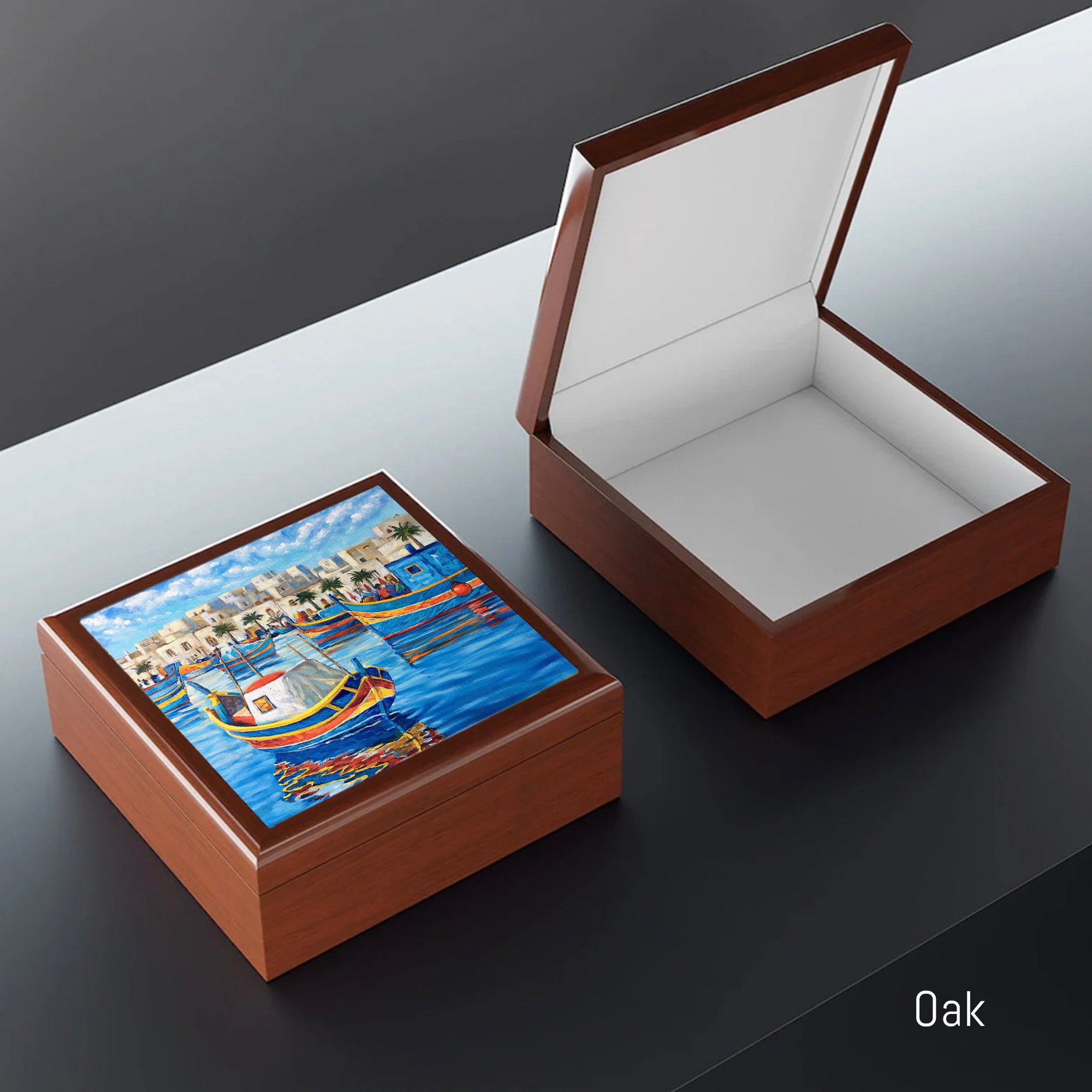 Jewellery Box Featuring "malta Seascape" Painting by Irina Redine ...