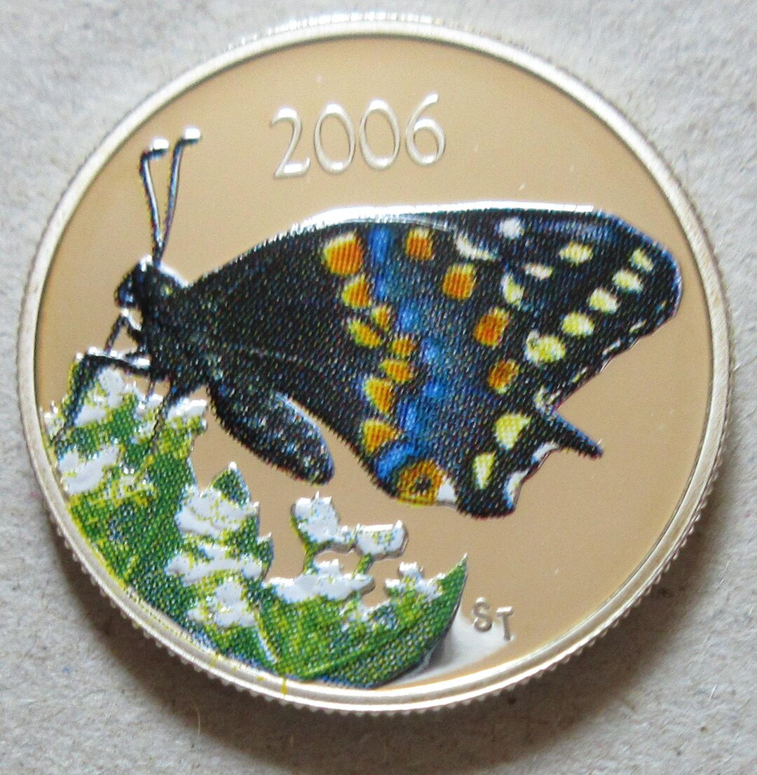 2006 Canada Short-tailed Swallowtail Butterfly Proof Silver Coin Mint ...