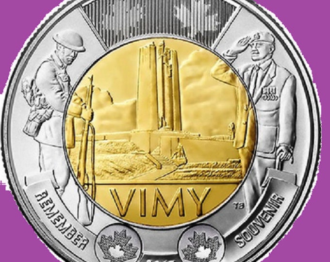 Canada 2017 Battle of Vimy Ridge BU UNC Uncirculated Toonie!! - Etsy Canada