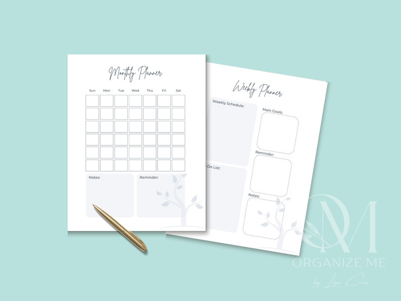 Personal Printable Planner - Planner Inserts, Binder, Life Organizer ...