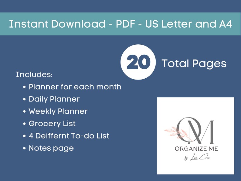 Nautical Printable Planner ADHD Bundle Printable ADHD Planne Adhd ...