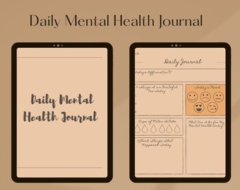 Digital Daily Journal Undated Goodnotes Hyperlink Wellness Planner ...