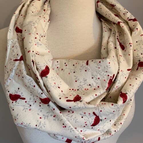 Christmas Green Red Scarf Candy Cane Green Red Infinity Scarf - Etsy