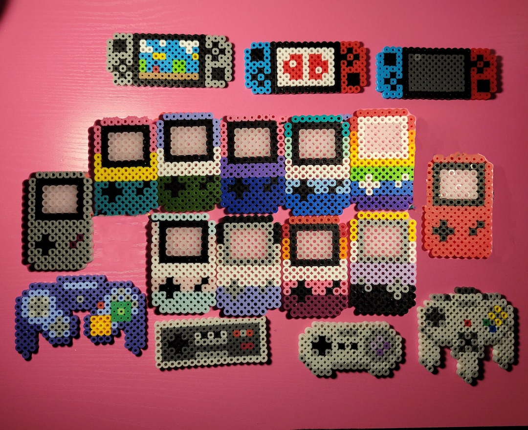 Perler Bead Nintendo Controller Art: Game Boy, Switch, NES, and More - Etsy