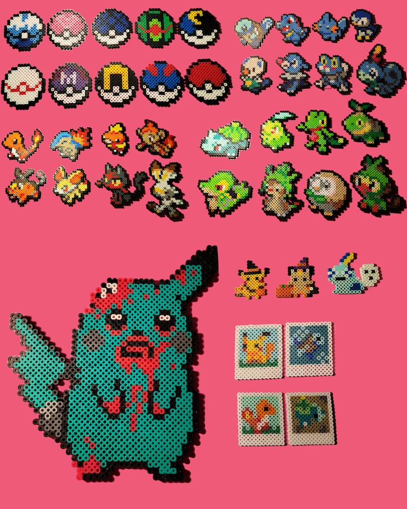 Pokeballs and Starters - Etsy