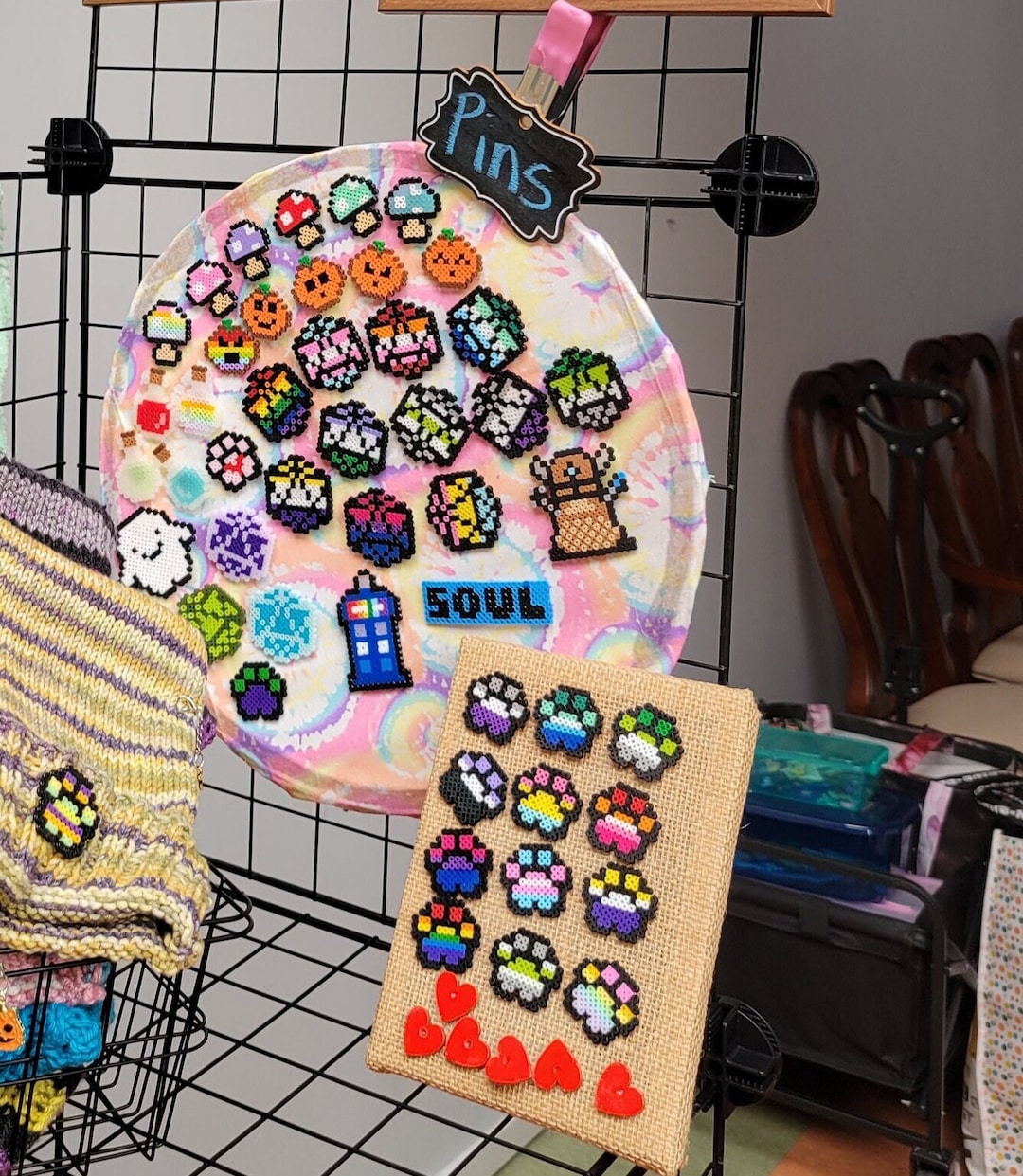 Mini Perler Bead Pins: Customizable Enamel Pin Badges - Etsy