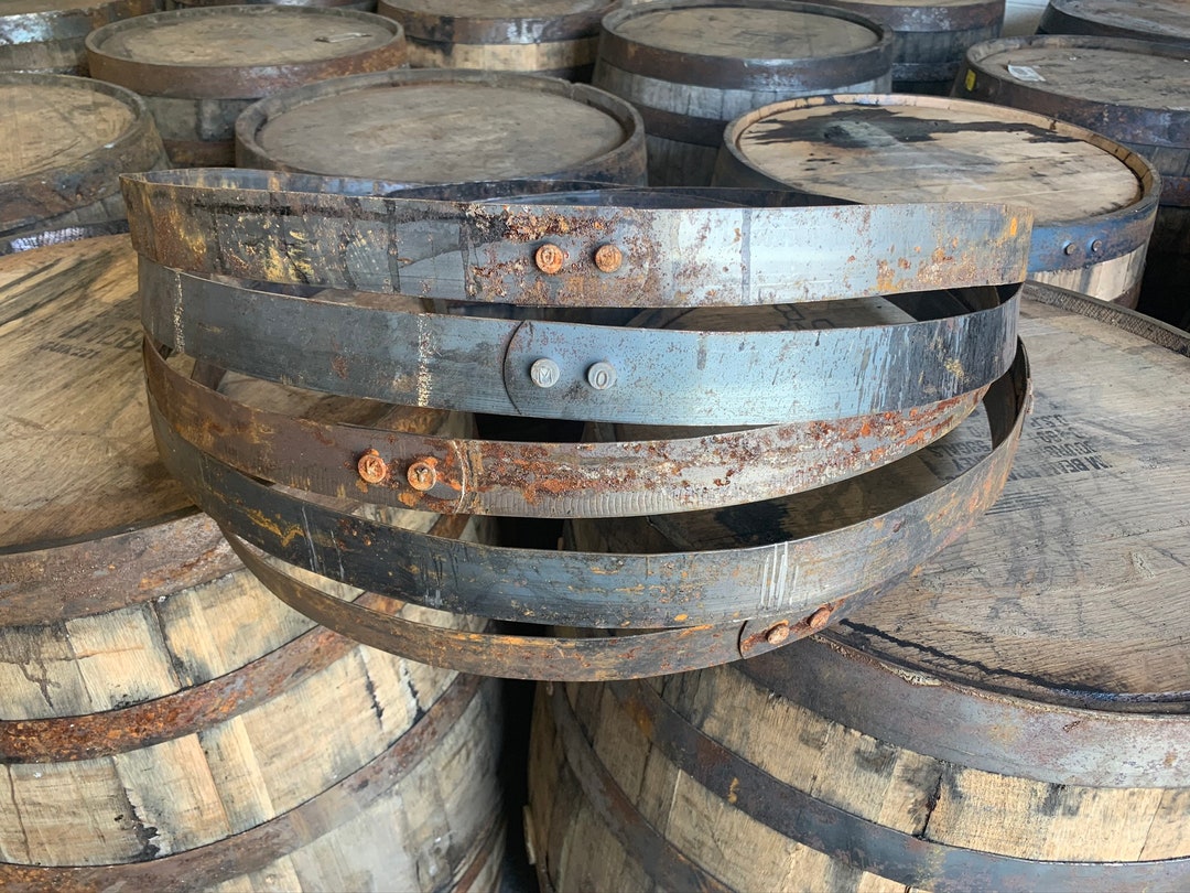 Bourbon Barrel Hoops - Metal Bands - Whiskey Barrel Rings - Etsy
