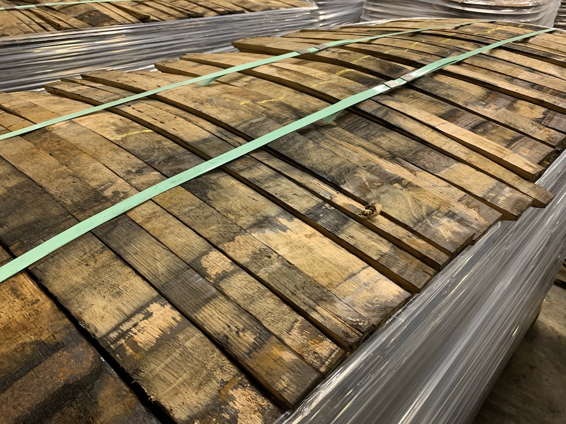 Bourbon Barrel Staves 5 Square Foot Bundle - Etsy